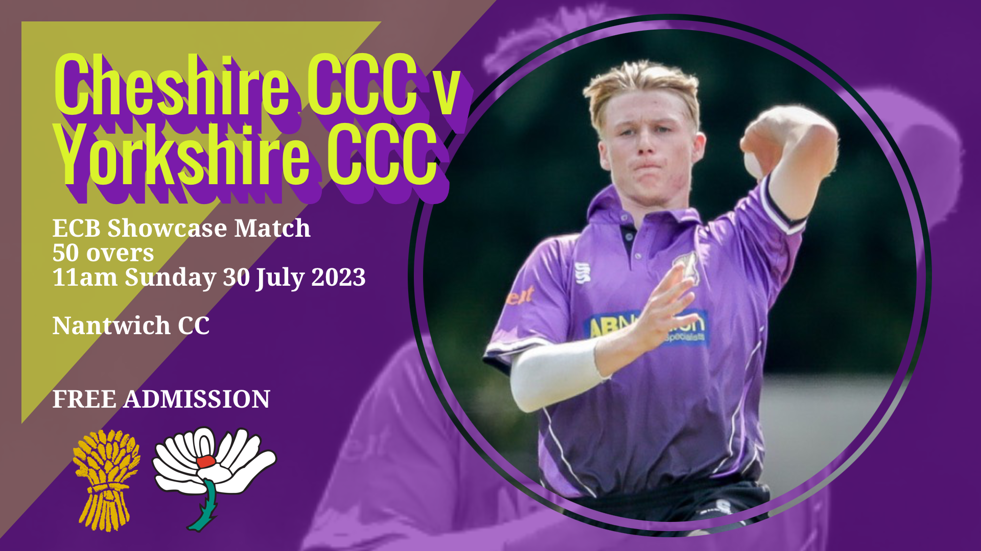 Cheshire CCC v Yorkshire CCC | Cheshire Cricket Board