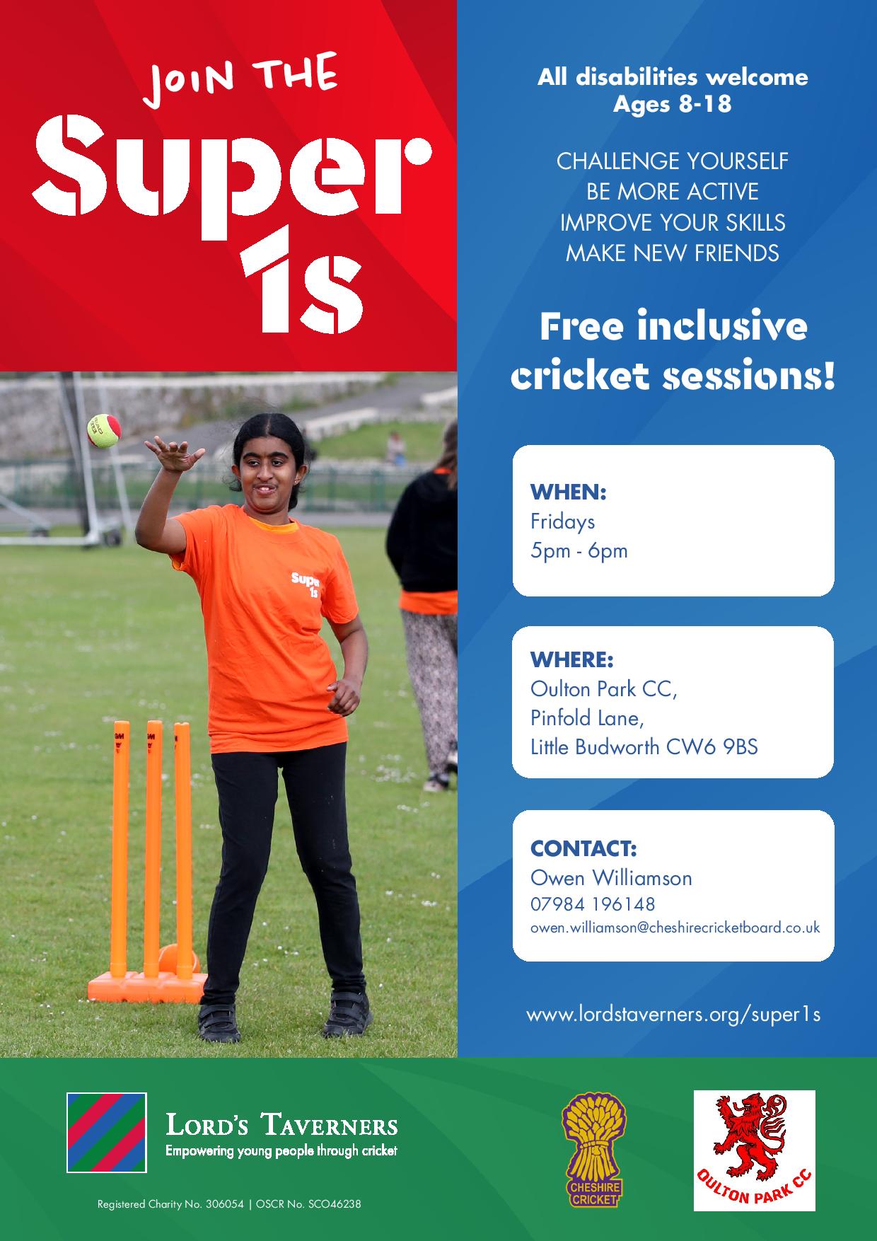 Super 1s | Cheshire Cricket Board
