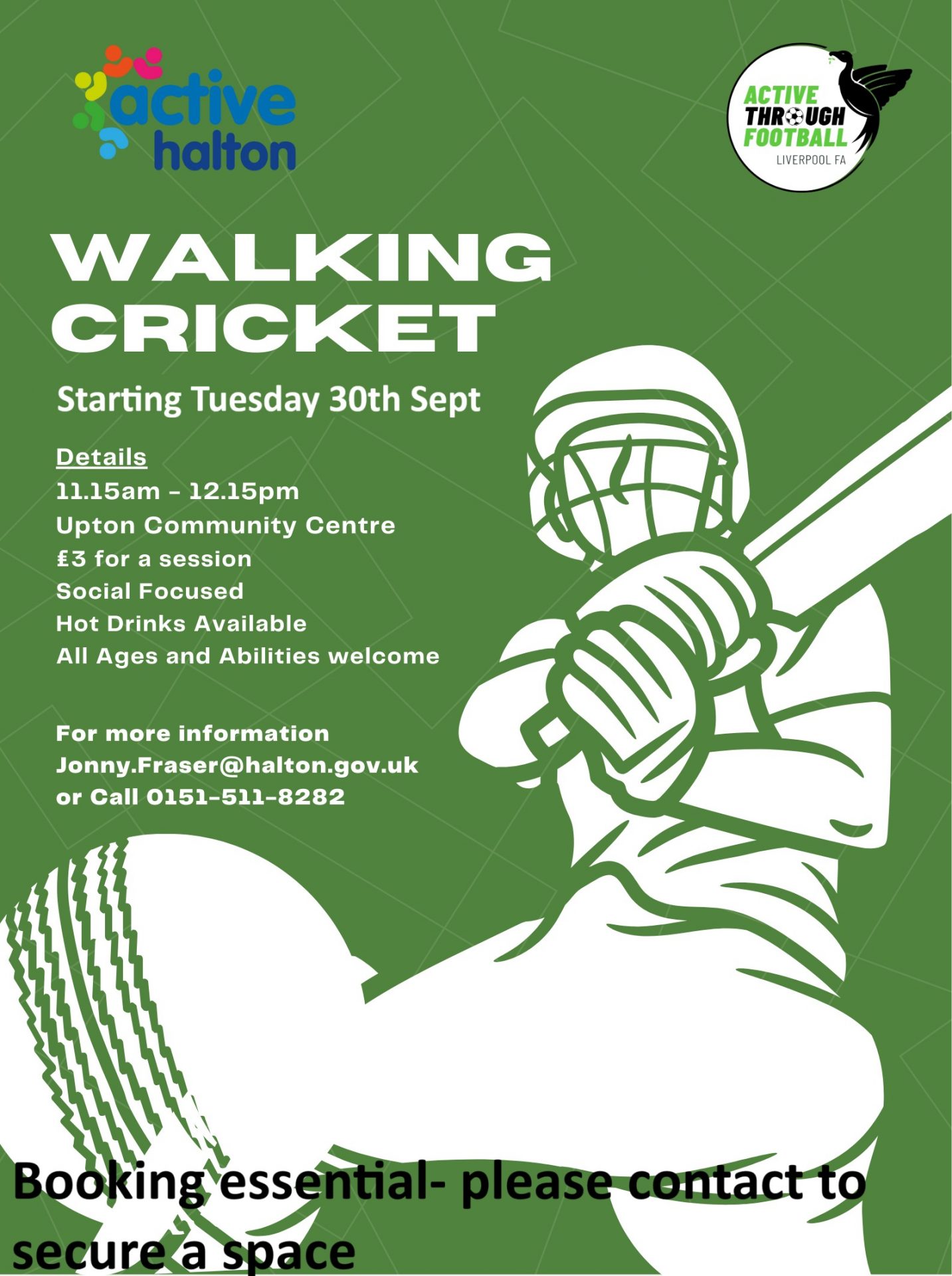 Walking Cricket in Sandbach and Halton | Cheshire Cricket Board